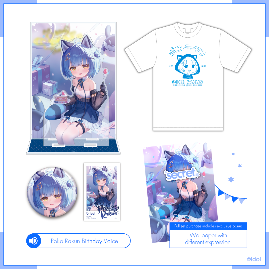 Poko Rakun Birthday Merch 2024 – idol official store